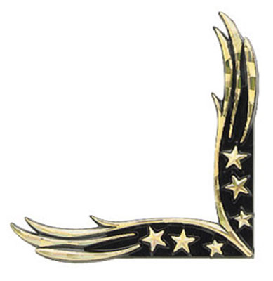 TRIM CORNER STAR 55mm GOLD/CRYSTAL - Trophy Connection