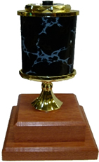 SPINNING TROPHY OVAL COLUMN 215mm - Trophy Connection